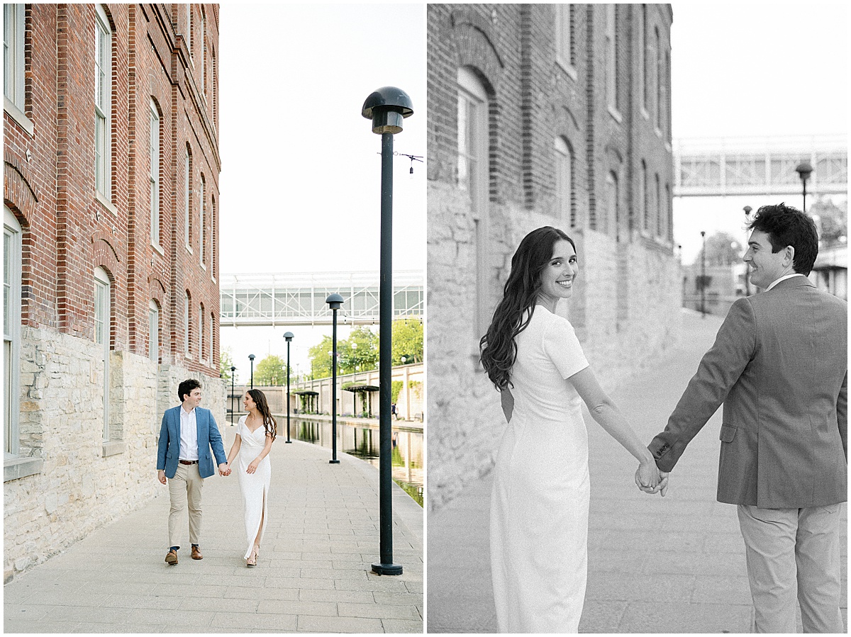 Engagement Photos on the Canal Walk in Indianapolis | Kaitlin Mendoza ...